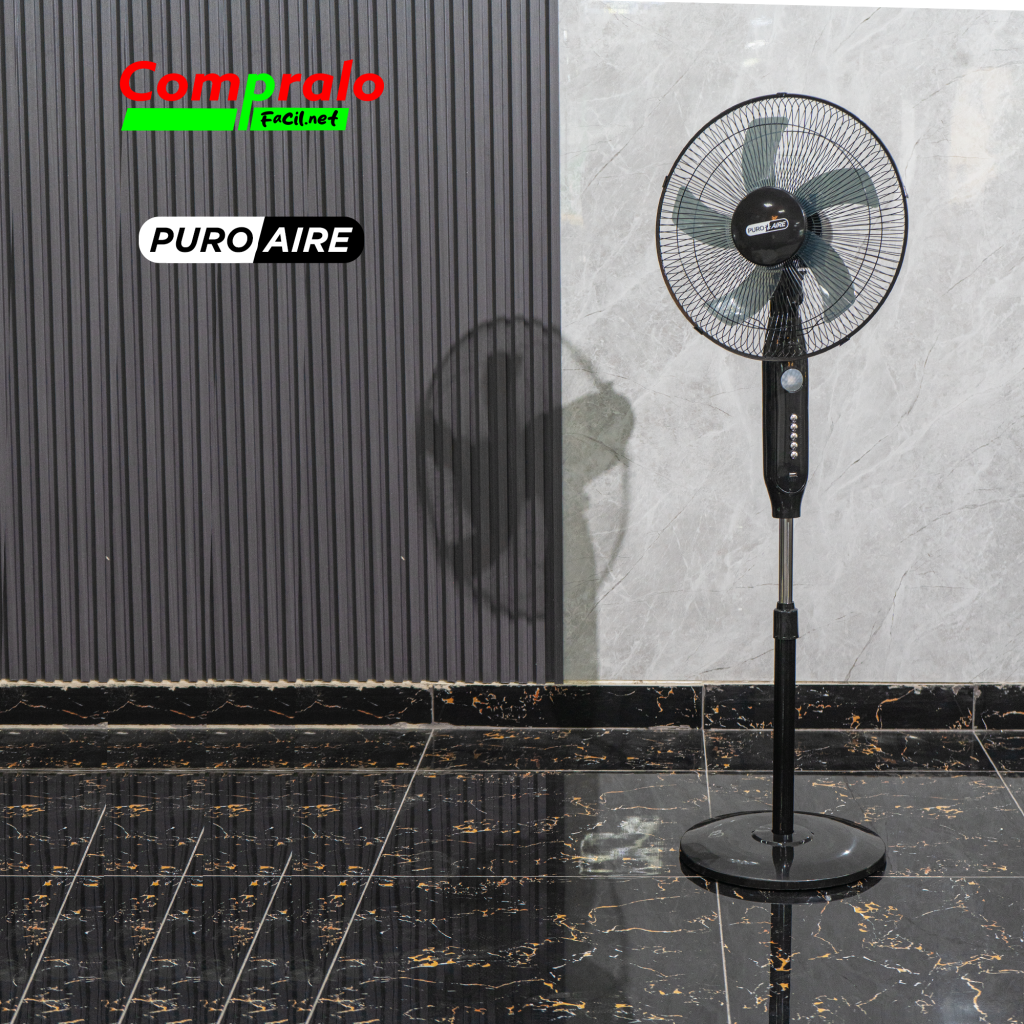 ABANICO RECARGABLE 16" PURO AIRE M-188 ** - Compralo Fácil