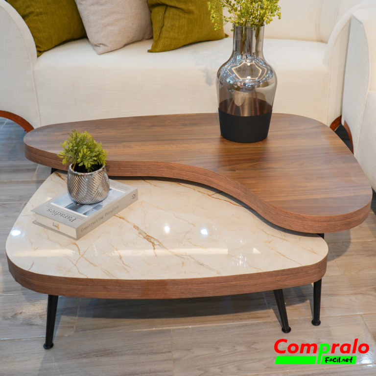 MESA DE CENTRO CURVAS - Compralo Fácil